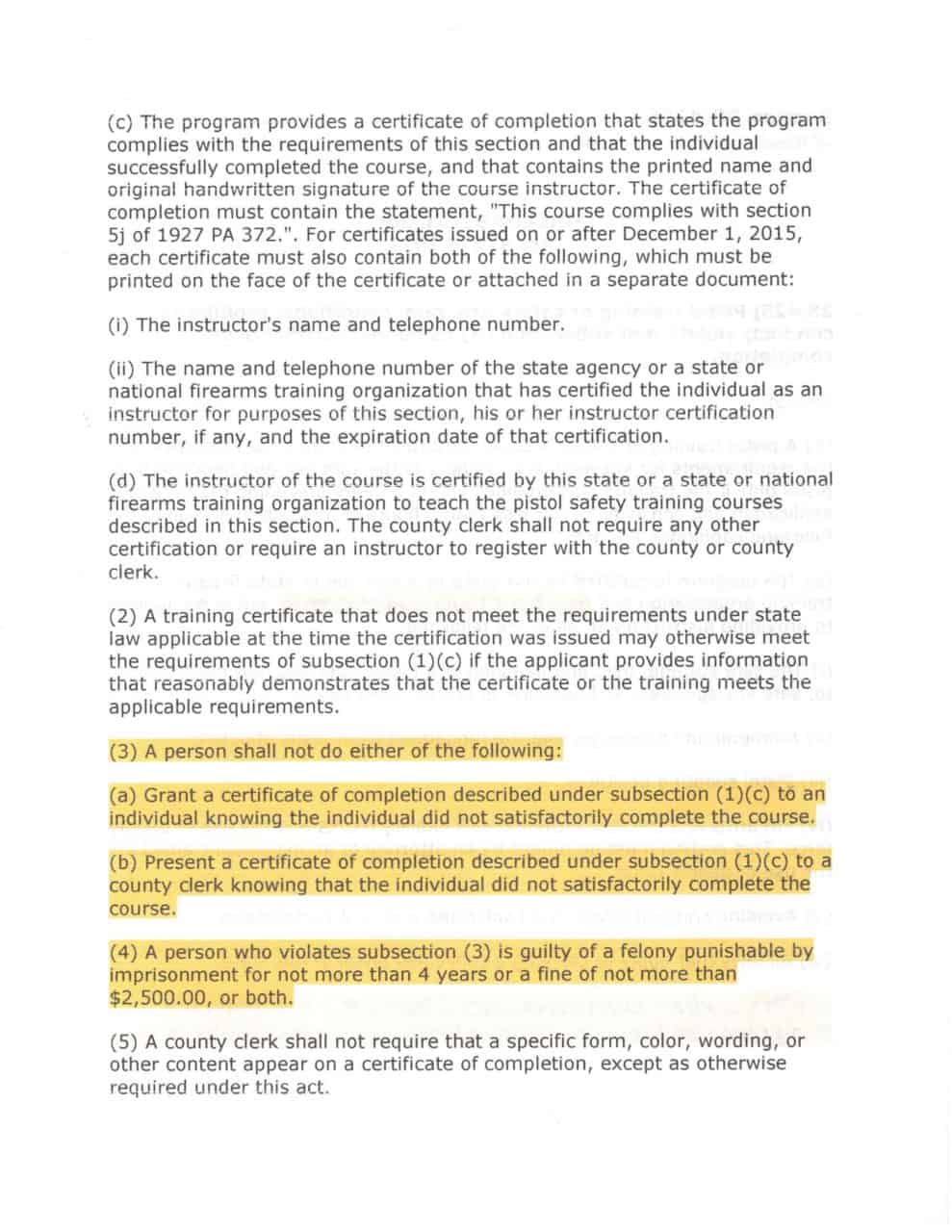 MICHIGAN Concealed Carry Classes – New Applicants – Ultimate Protection ...